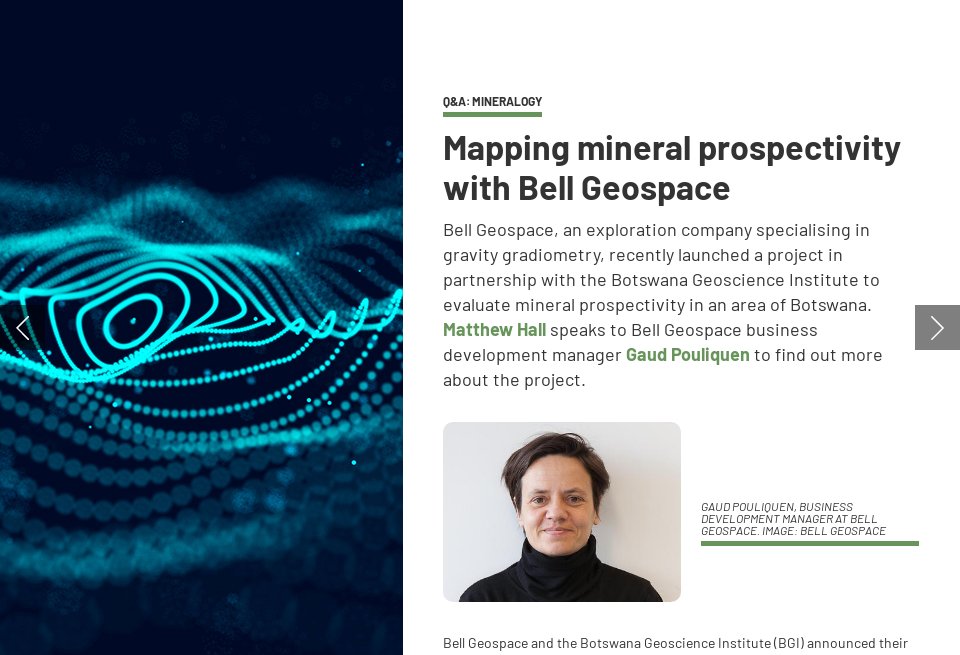 Q&A: Mapping mineral prospectivity with Bell Geospace - Mine | Issue 99 ...
