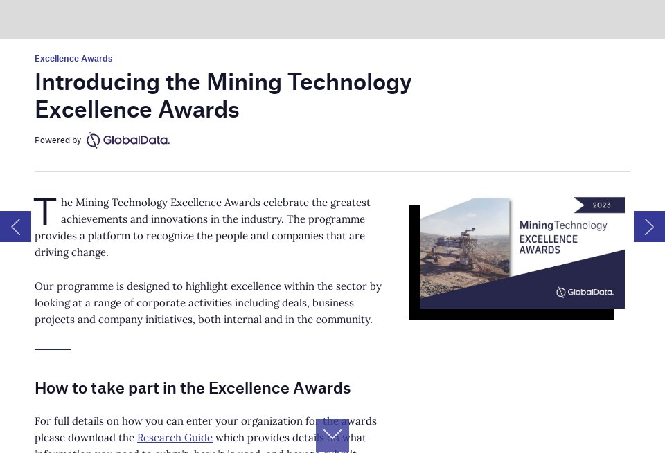 Excellence Awards - Mine | Issue 135 | December 2023