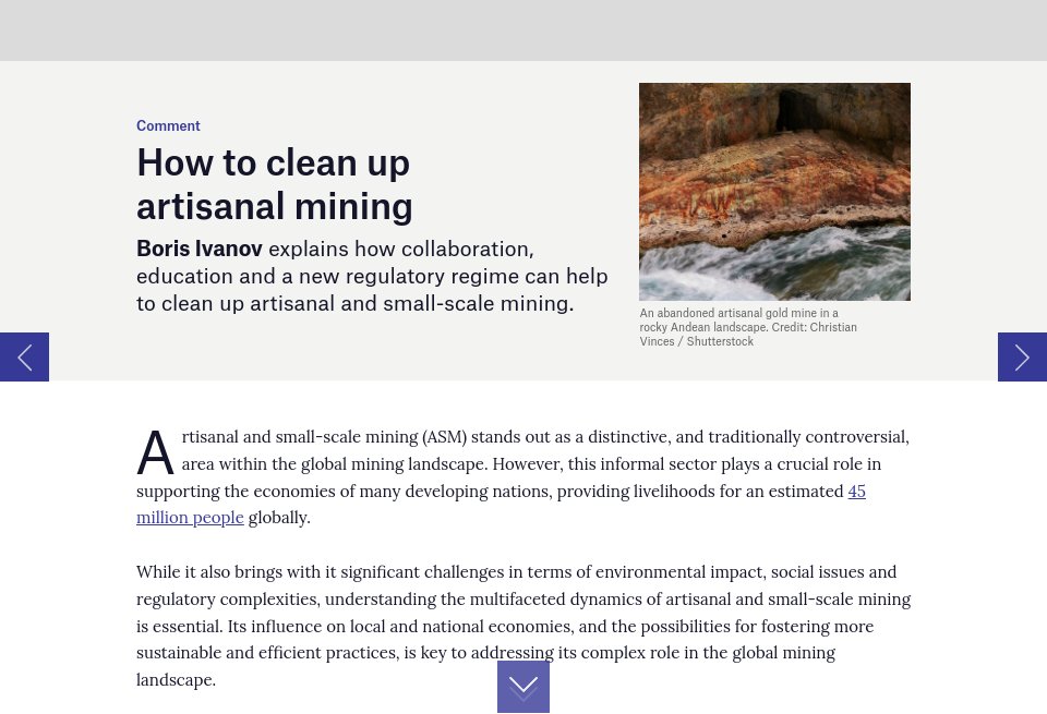 How to clean up artisanal mining - Mine | Issue 147 | December 2024