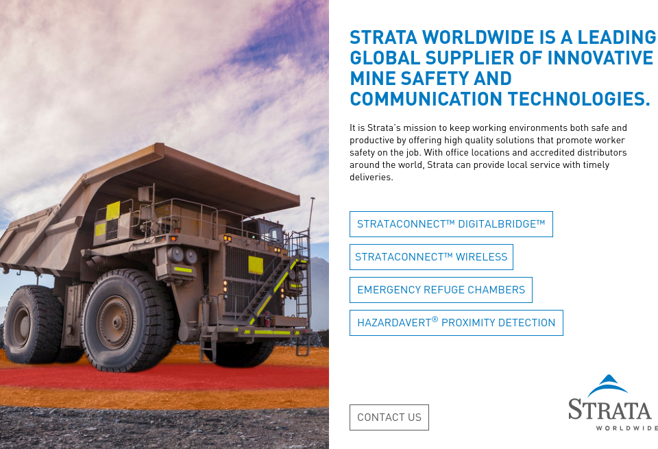 Strata Products - Mine Magazine | Issue 77 | February 2019