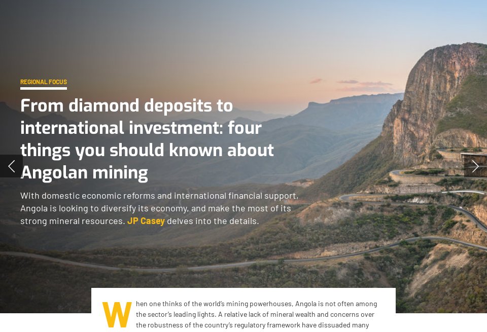 Four things you should known about Angolan mining - Mine | Issue 101 ...