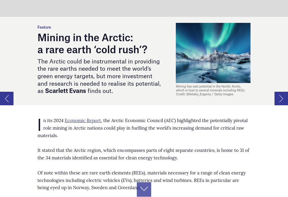 Mining in the Arctic: a rare earth ‘cold rush’? - Mine | Issue 149 ...