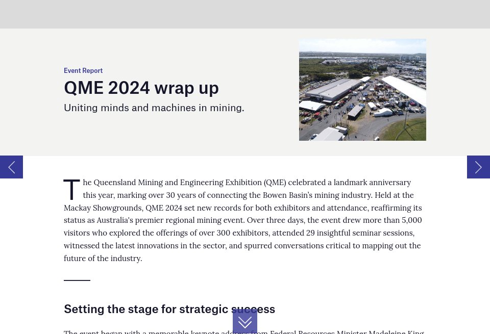 QME 2024 Wrap Up: Uniting Minds and Machines in Mining - Mine | Issue ...