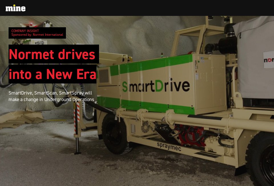 Normet International Company Insight - Mine | Issue 94 | July 2020