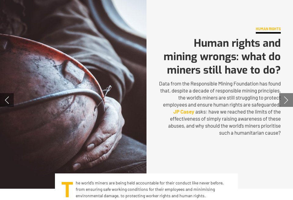 Human rights and mining wrongs: what do miners still have to do? - Mine ...
