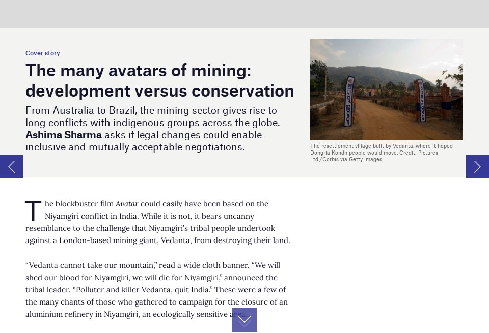 Development, conservation, and indigenous rights law caught in the ...