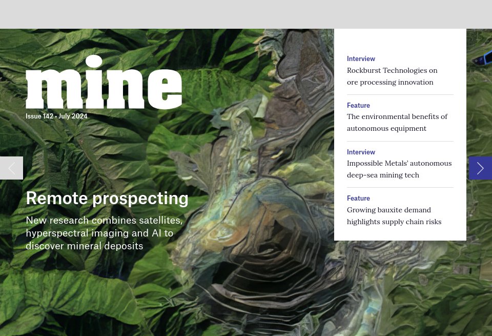 Home | Remote prospecting - Mine | Issue 142 | July 2024
