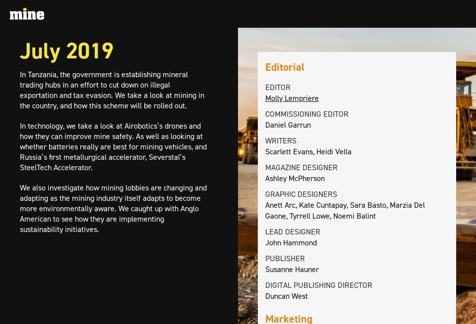 Modular Mining Systems Mine Issue 81 June 2019 2943