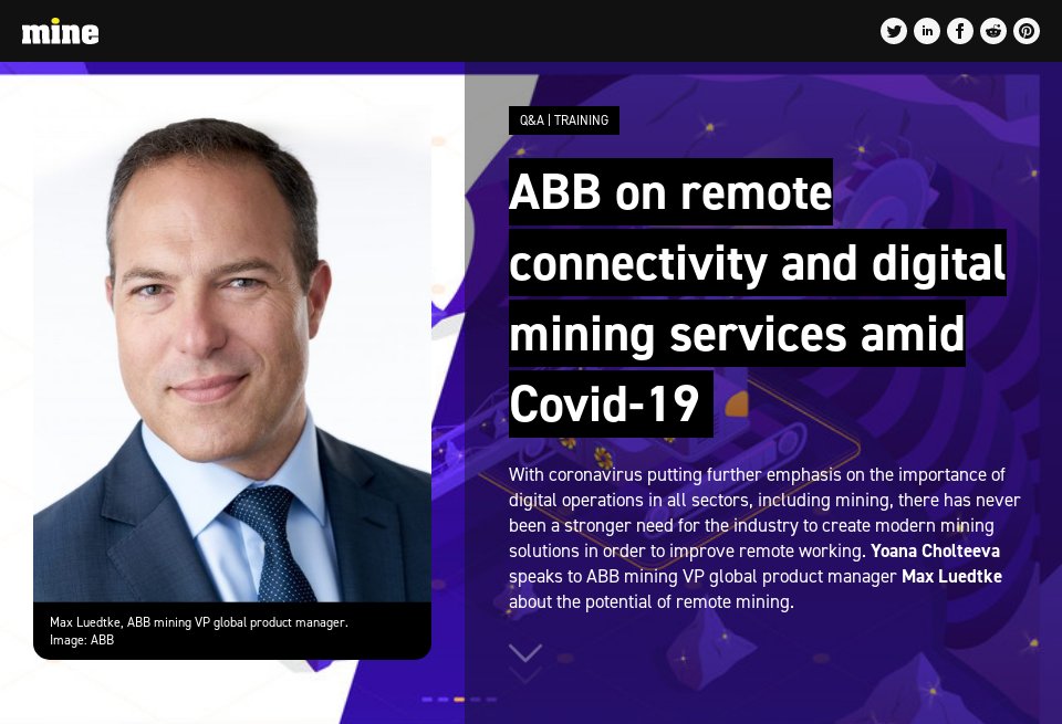 ABB on remote connectivity and digital mining services amid Covid-19 ...