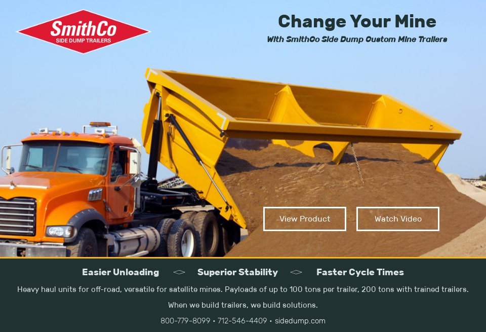 SmithCo Side Dump Trailers - Mine | Issue 93 | June 2020
