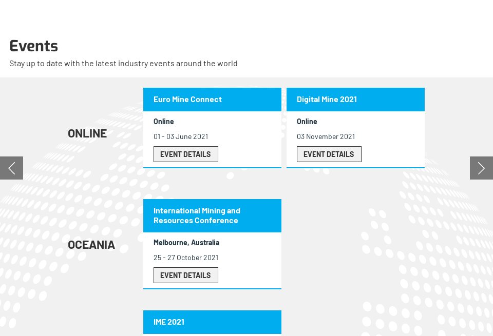 Events - Mine | Issue 105 | June 2021