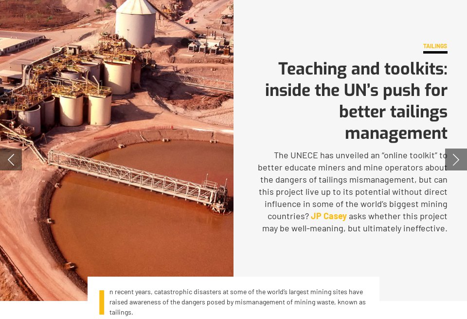 Teaching and toolkits: inside the UN’s push for better tailings ...