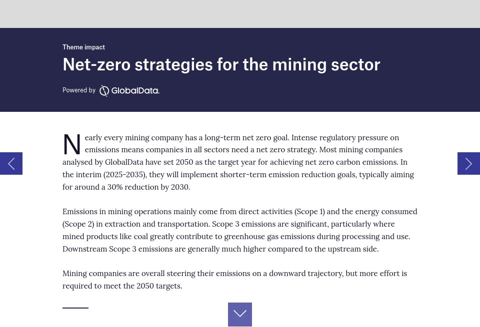 Net-zero strategies for the mining sector - Mine | Issue 141 | June 2024
