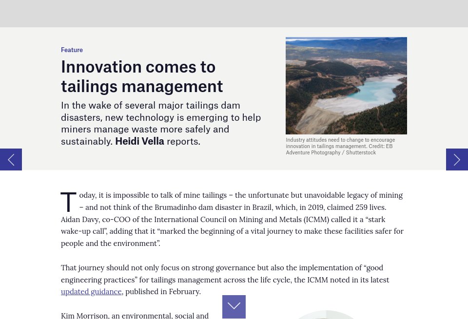 Innovation comes to tailings management - Mine | Issue 153 | June 2025