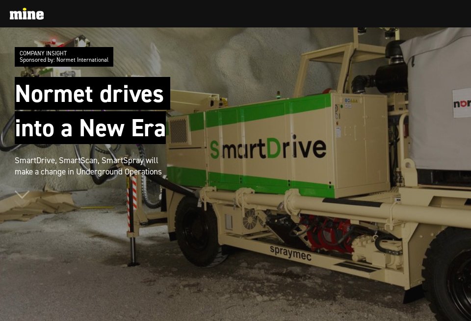 Normet International Company Insight - Mine | Issue 90 | March 2020