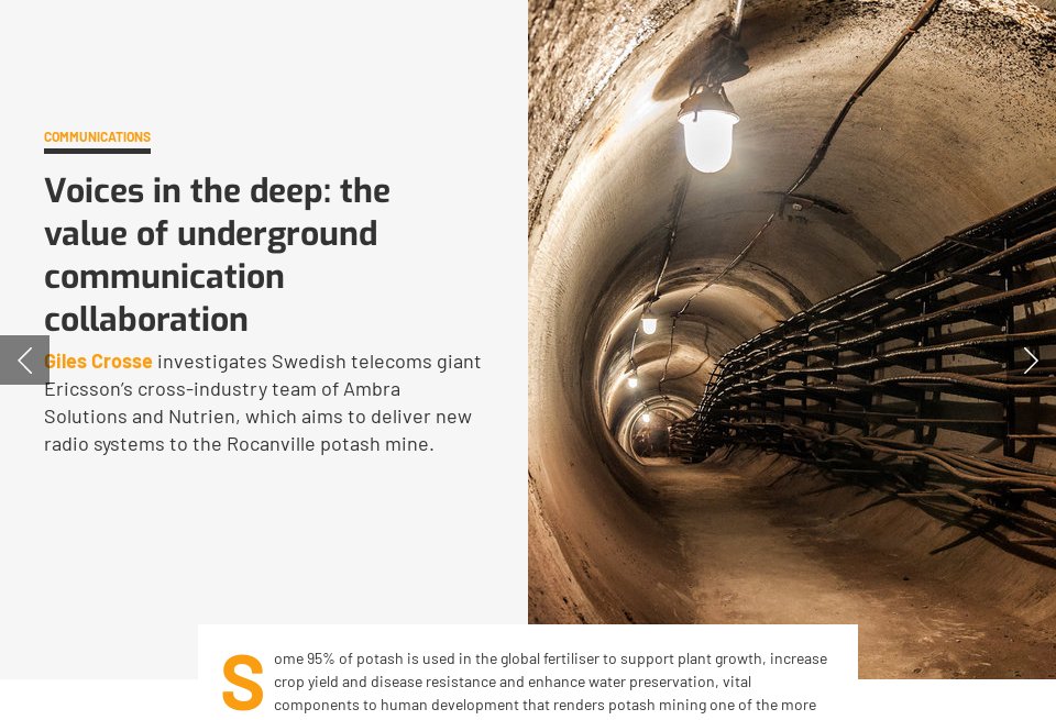 Voices in the deep: the value of underground communication collaboration - Mine | Issue 126 ...