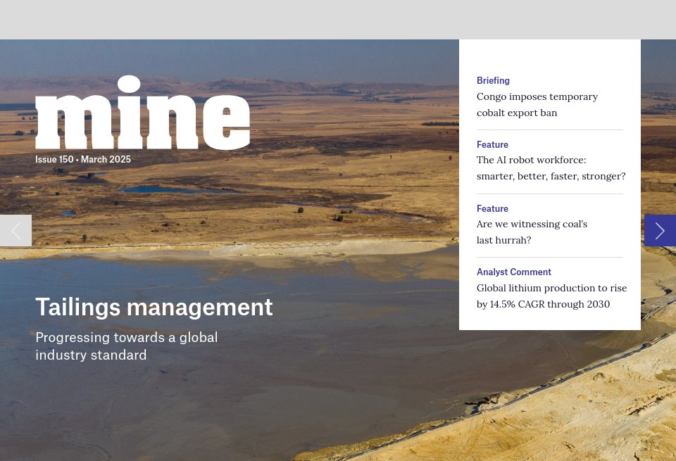 The global cobalt market: outlook to 2030 - Mine | Issue 150 | March 2025