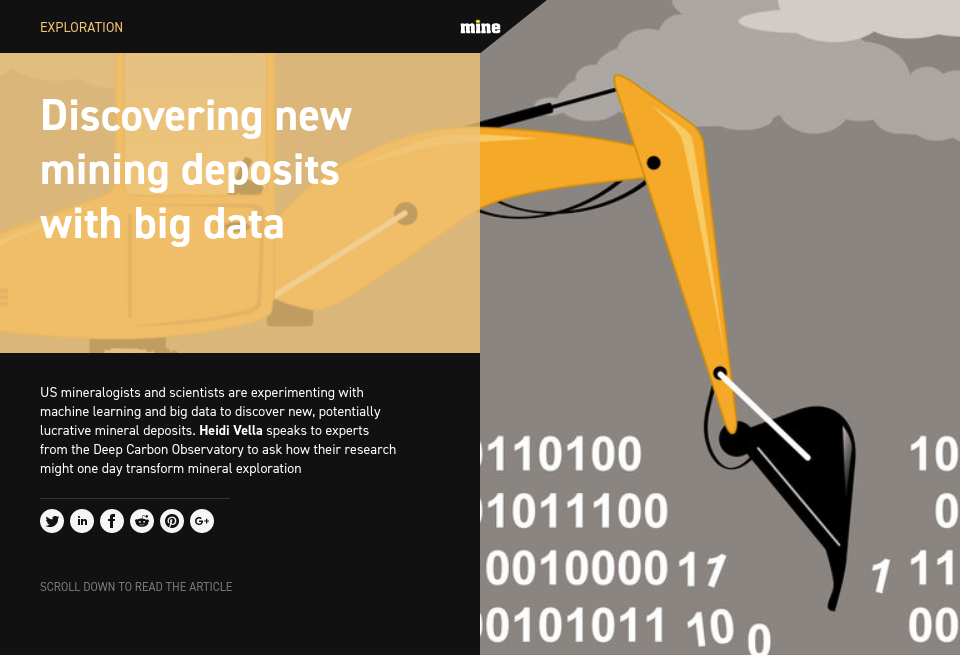 Discovering new mining deposits with big data - Mine Magazine | Issue ...