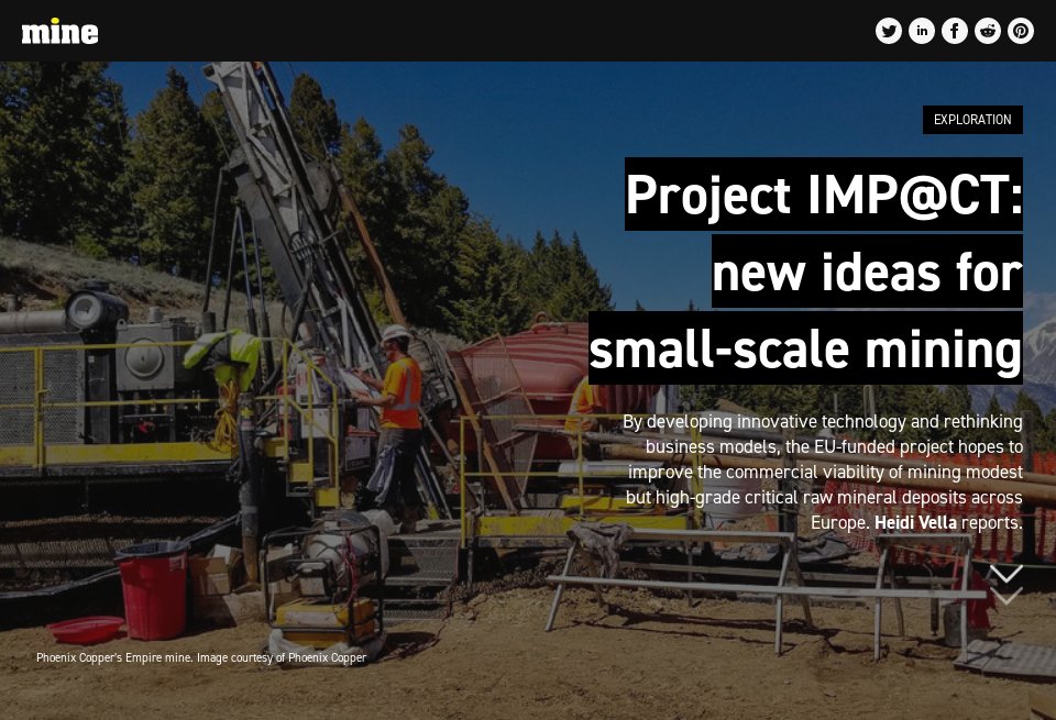 Project IMP@CT: new ideas for small-scale mining - Mine | Issue 86 ...