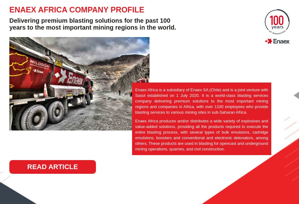 Enaex - Mine | Issue 98 | November 2020