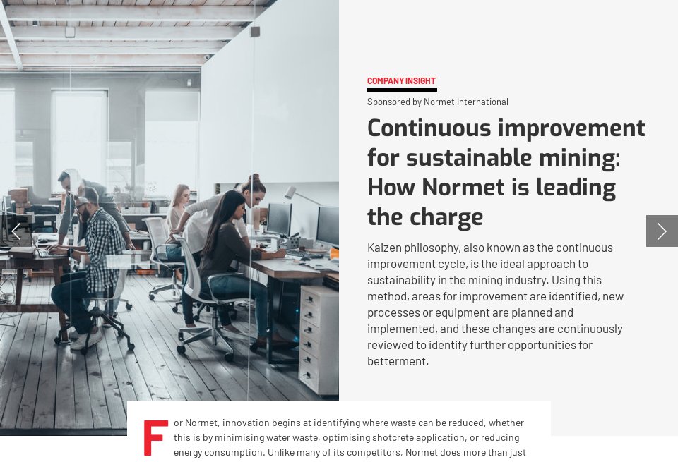 Normet International Company Insight - Mine | Issue 122 | November 2022