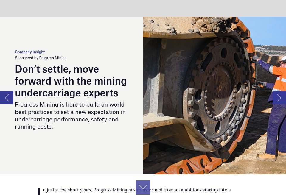 Progress Mining Company Insight - Mine | Issue 145 | October 2024