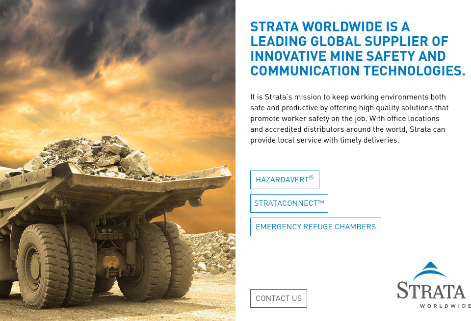 Strata Products - Mine Magazine | Issue 72 | September 2018