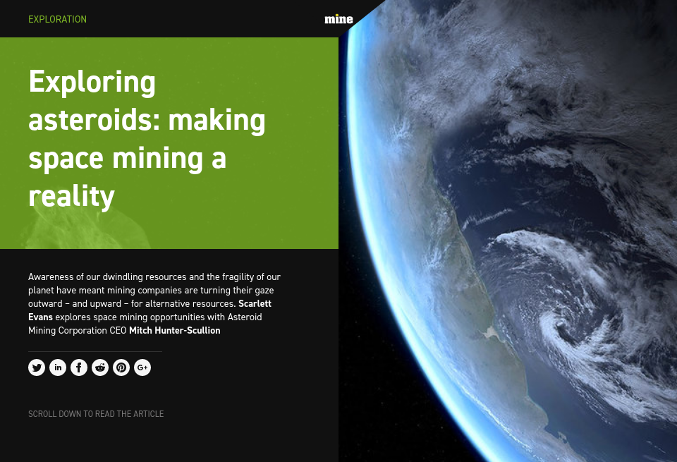 Exploring asteroids: making space mining a reality - Mine Magazine ...