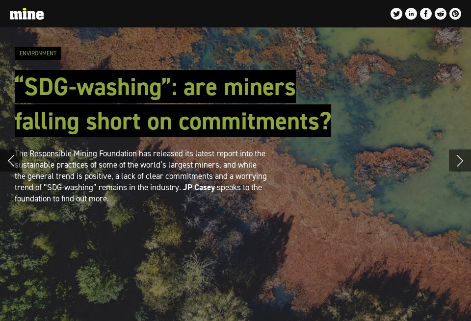 “SDG-washing”: are miners falling short on commitments? - Mine Magazine ...